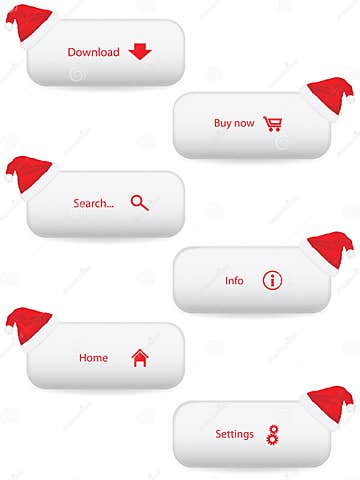 Website buttons stock vector. Illustration of graphic - 17366405