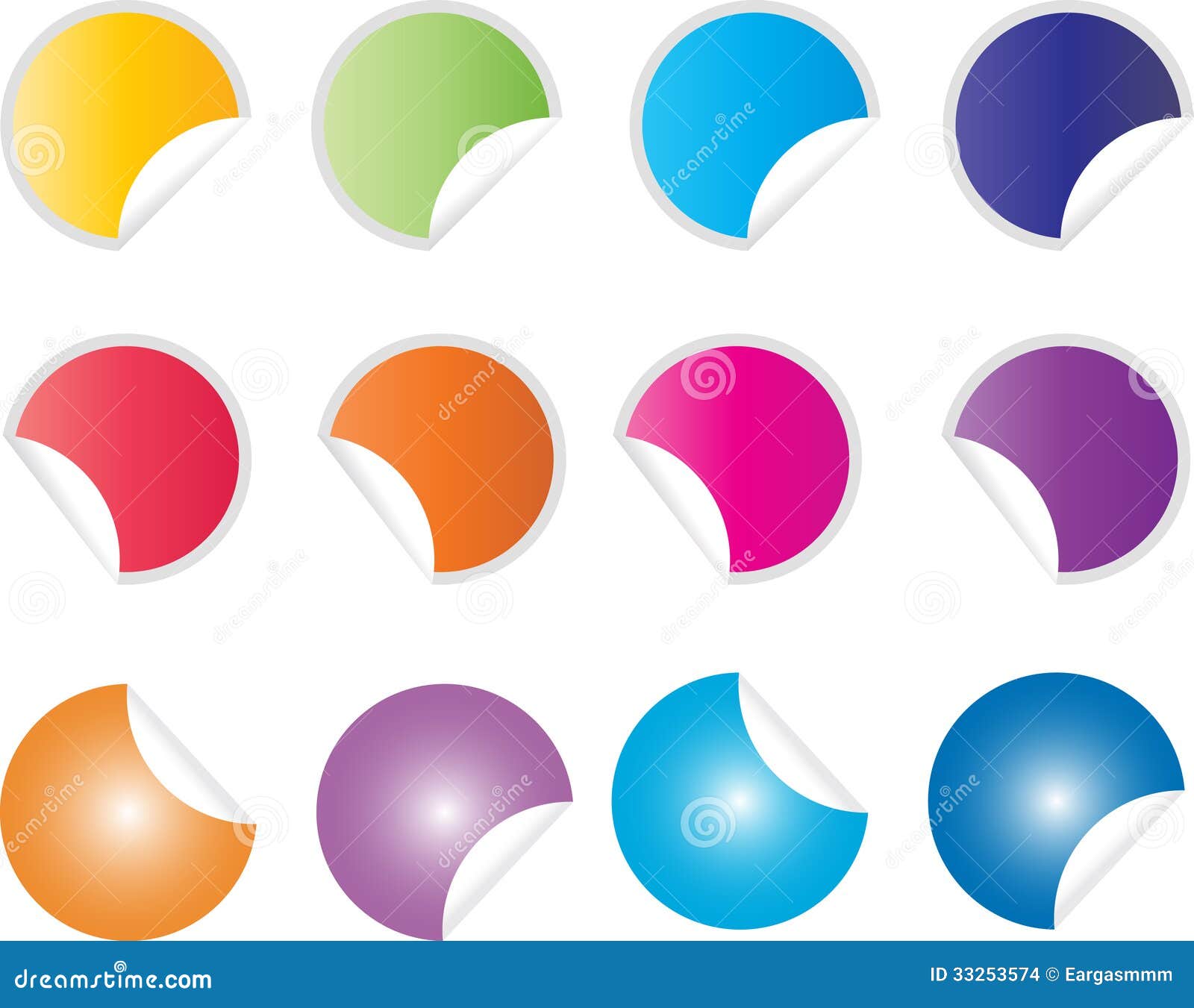 Website Buttons or Stickers Stock Illustration - Illustration of button ...