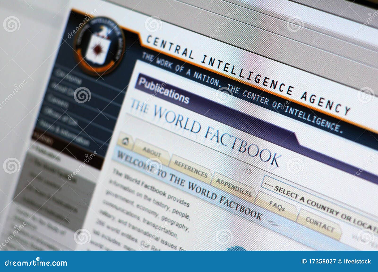Website of CIA - Main Internet Page Editorial Photography - Image of ...