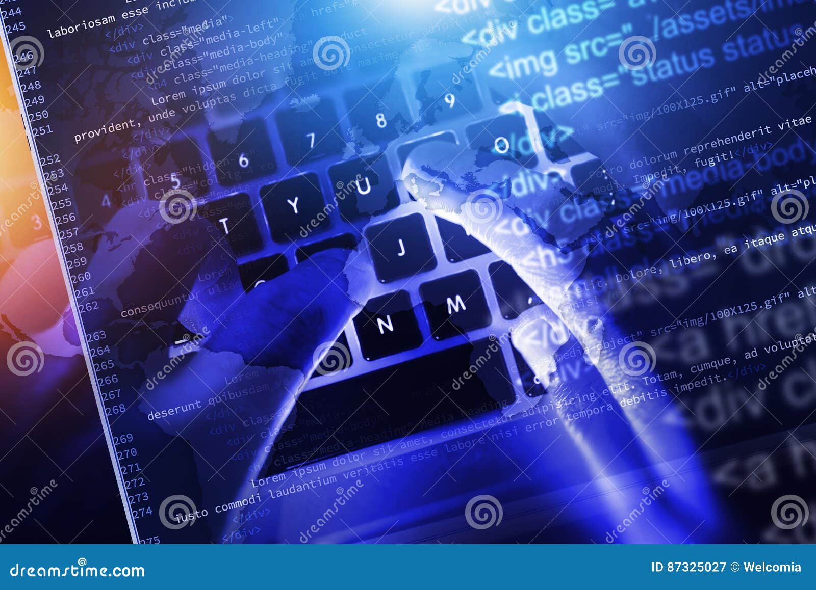 Website Code Development stock image. Image of html, display - 87325027