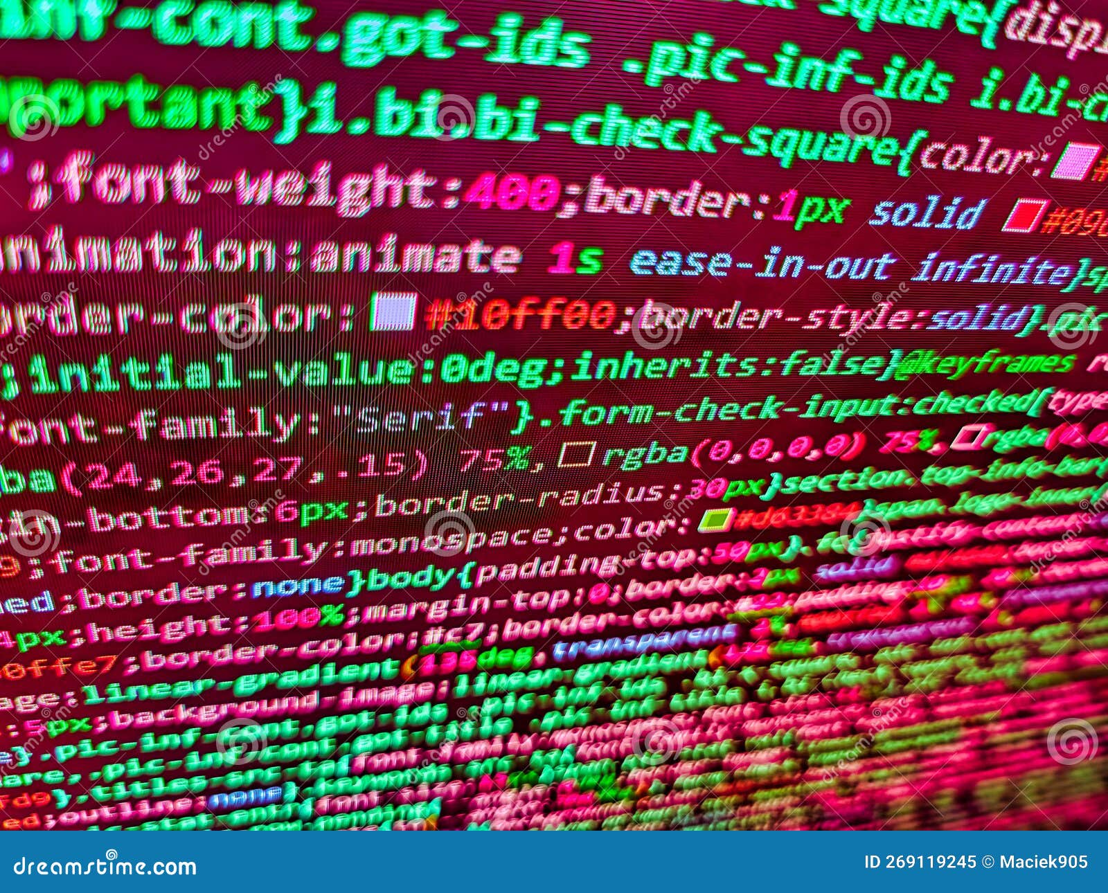 Website Codes On Computer Monitor Code Background Software Developer Programming Code On 0127