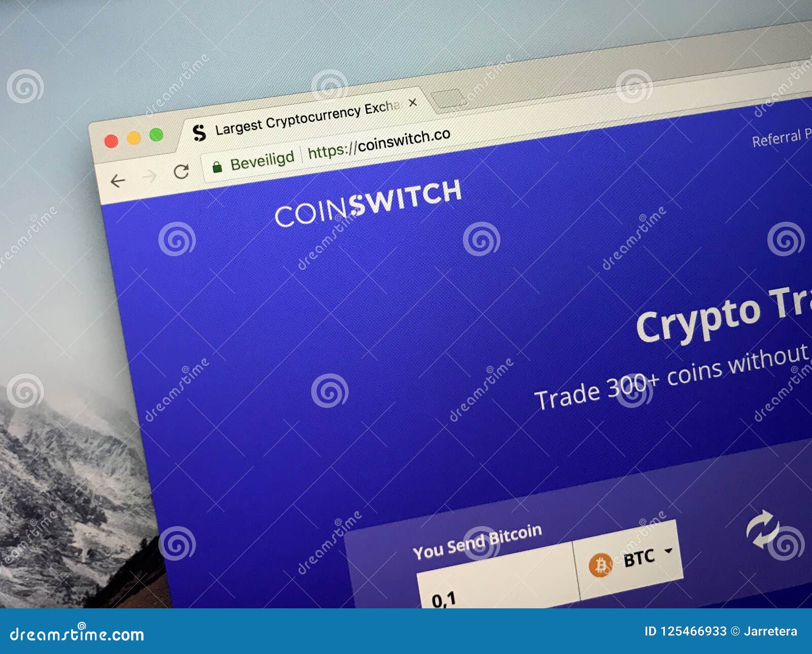 Website of CoinSwitch editorial stock photo. Image of fintech - 125466933