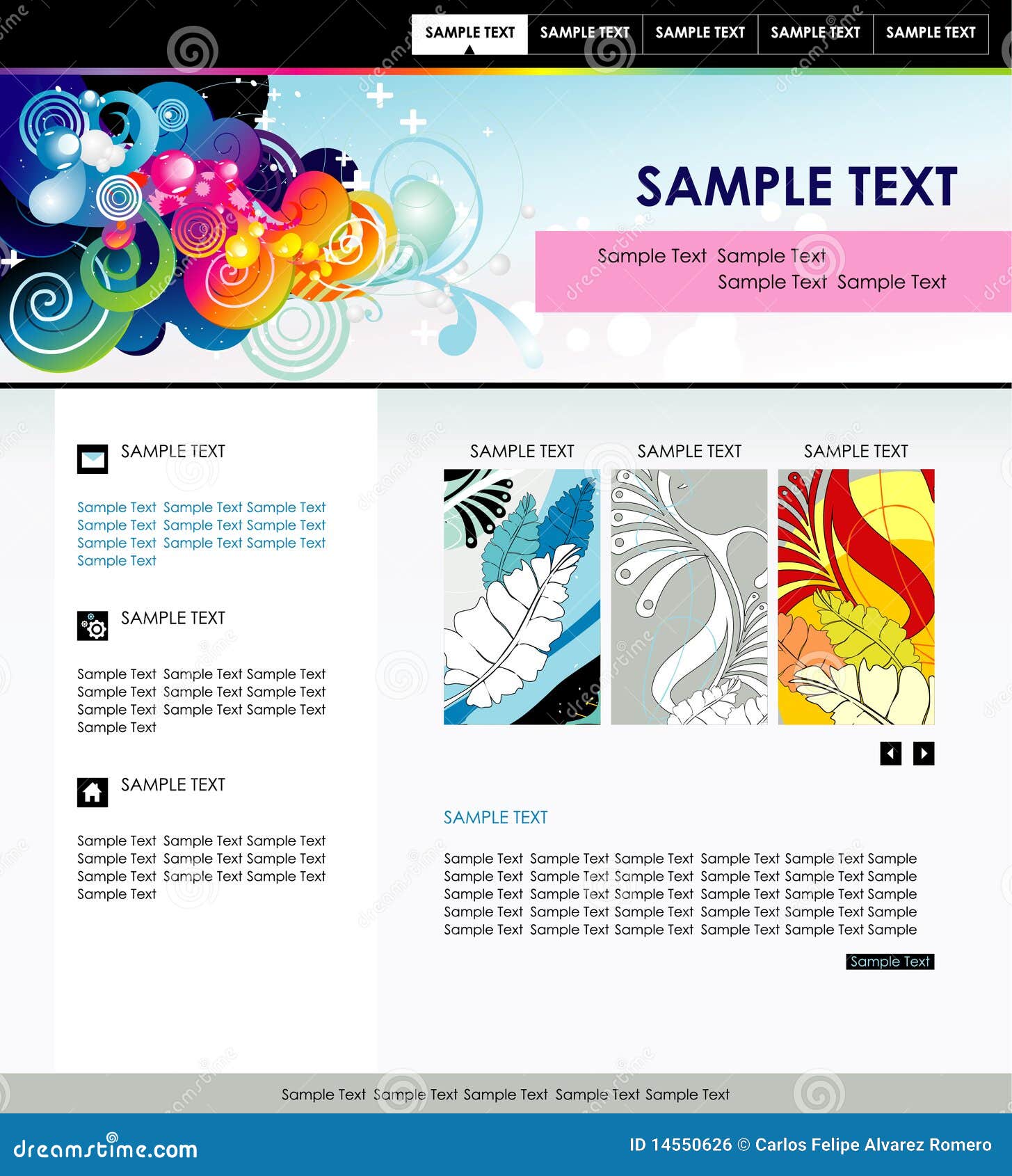Website colors template stock vector. Illustration of button - 14550626