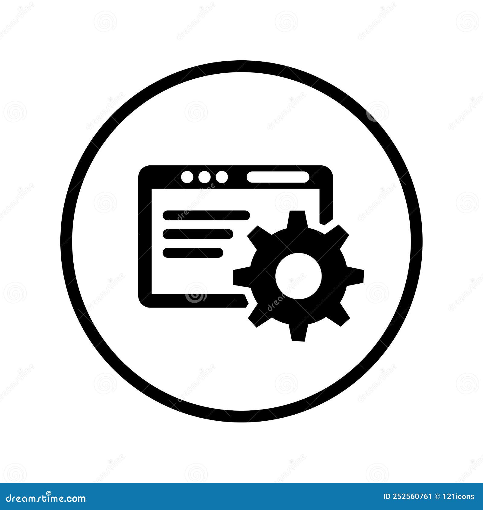 Configuration Icon Vector Isolated On White Background, Logo Con ...