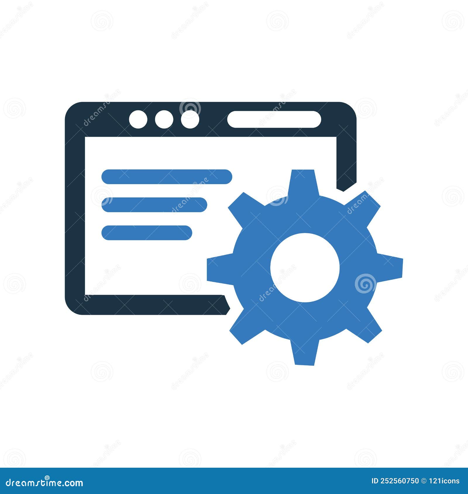 Configuration Icon Vector Isolated On White Background, Logo Con ...