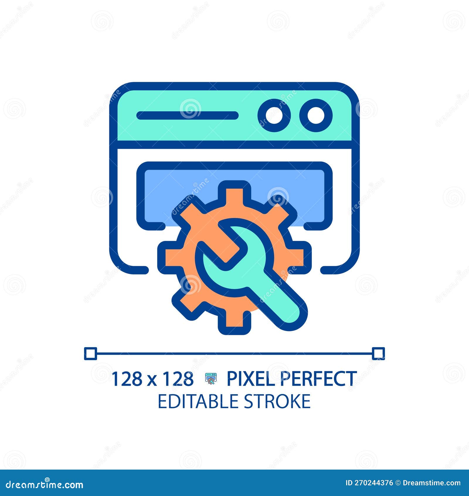 Website Configuration Pixel Perfect RGB Color Icon Stock Vector ... Website Configuration Pixel Perfect RGB Color Icon Stock Vector ...
