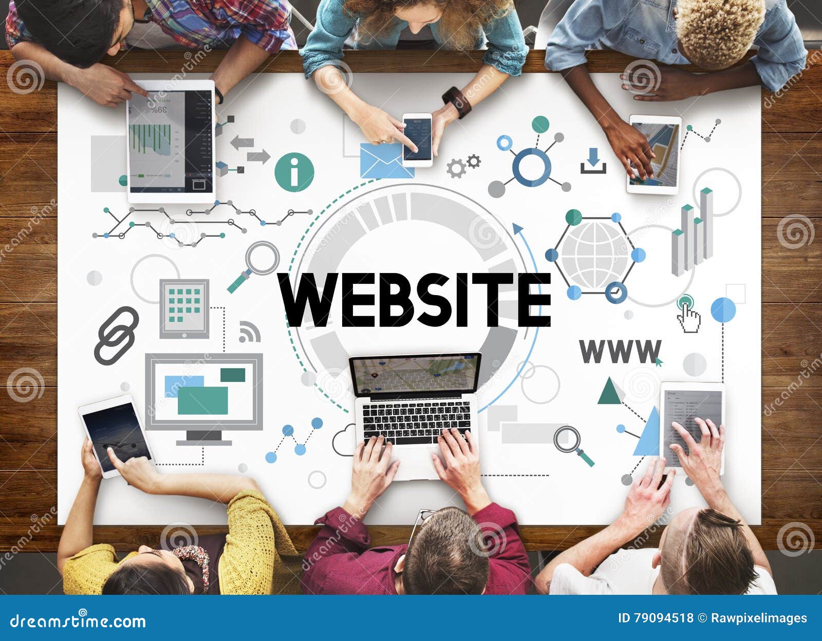 Website Connetion Internet Technology Network Concept Stock Photo ...