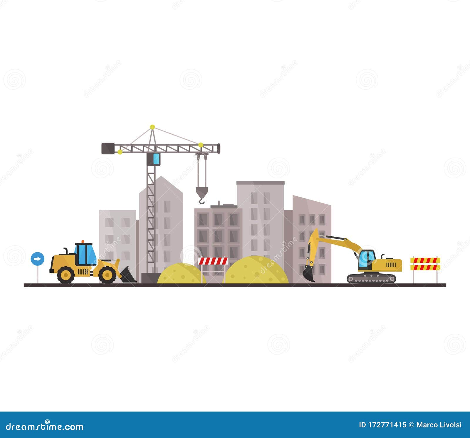 Website in Construction Illustrated in Vector on White Background Stock ...