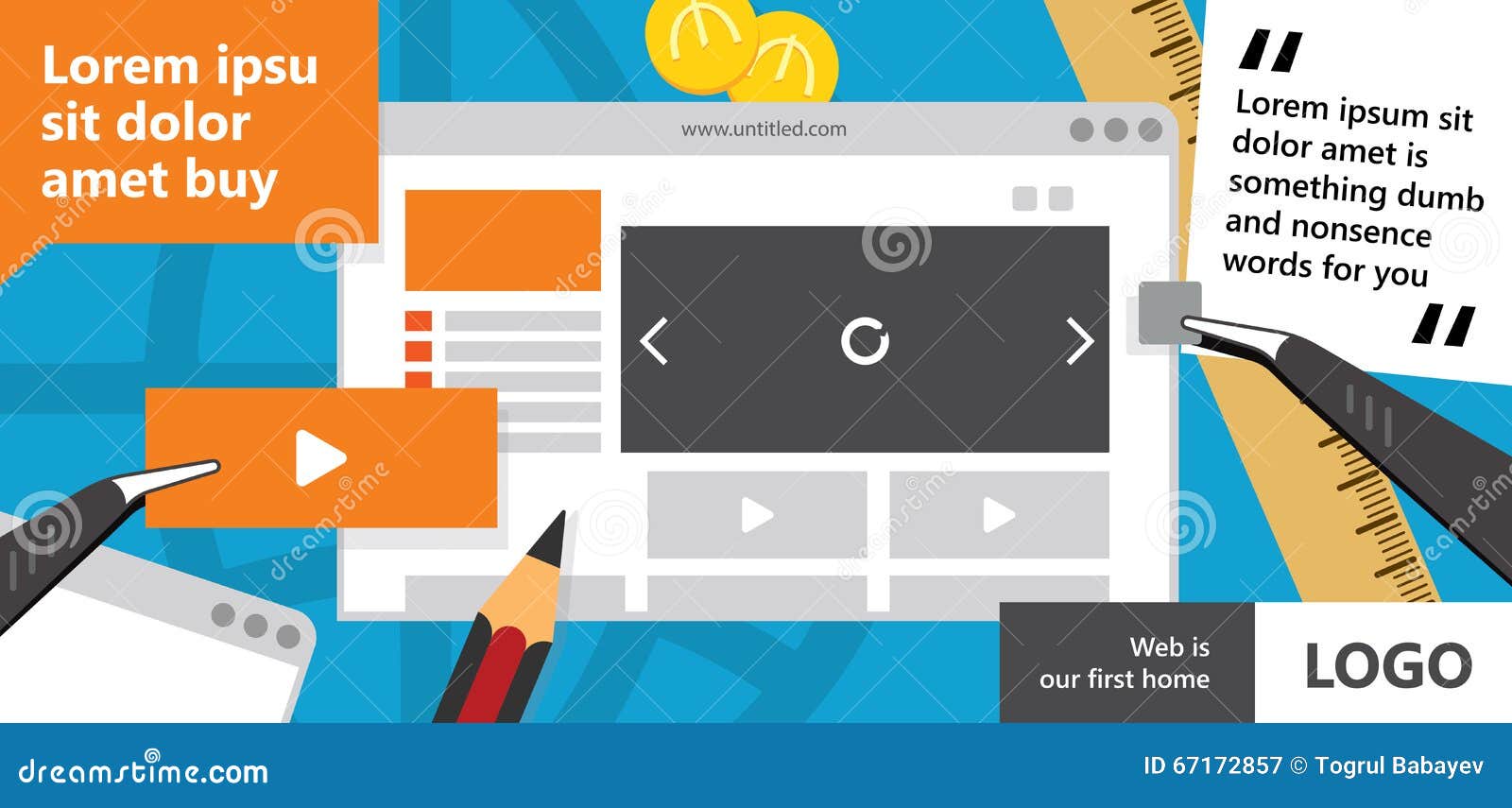 Website creation stock illustration. Illustration of icon - 67172857