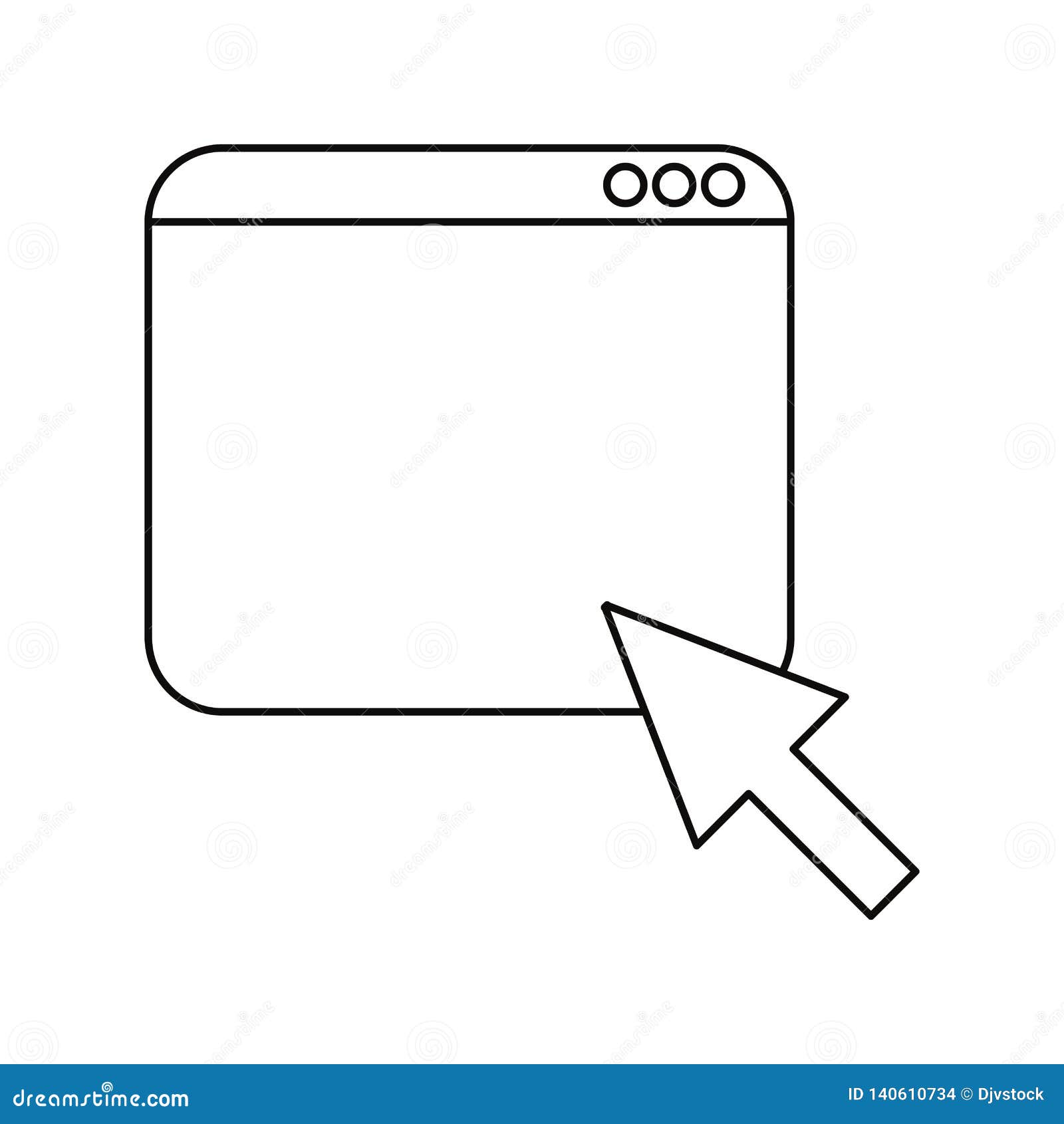 Website cursor arrow stock vector. Illustration of cursor - 140610734