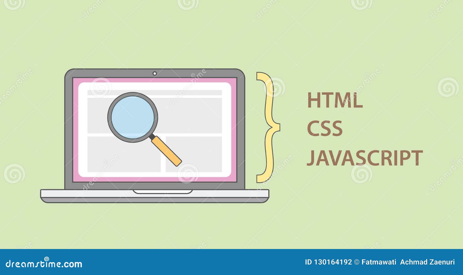 A Website Deconstruct Element Structure With Html Css Javascript Programming Language Stock