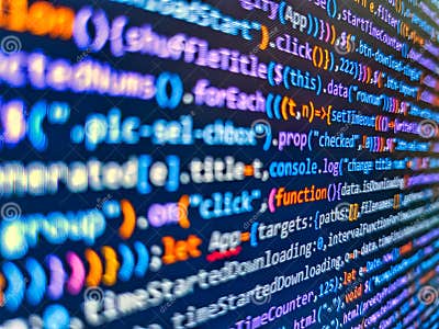 Website Design. Computer Programming Source Code. Front-end ...