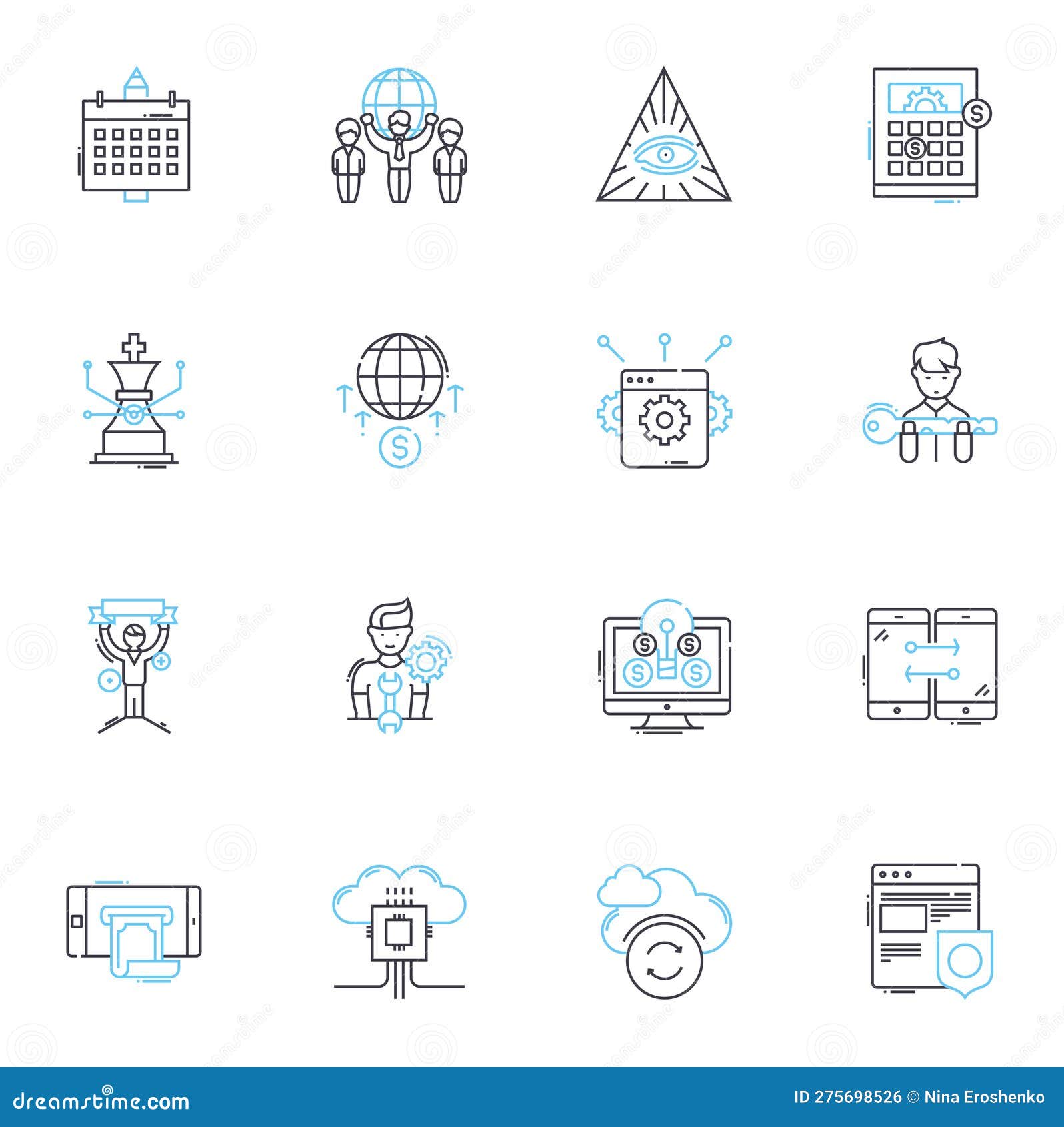 Website Design Linear Icons Set. Aesthetics, Functionality, Navigation ... Website Design Linear Icons Set. Aesthetics, Functionality, Navigation ...