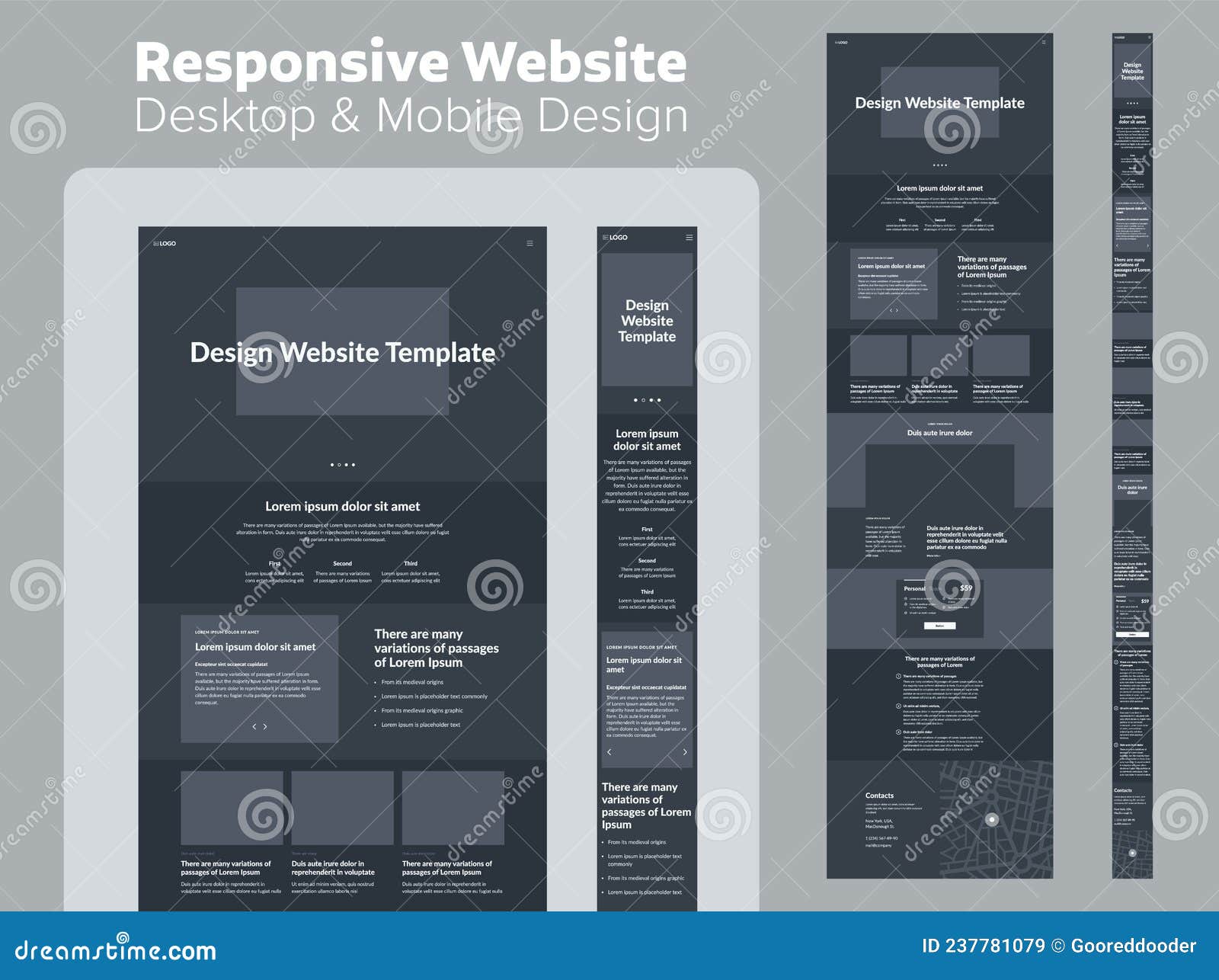 Mobile App Wireframe Ui Kit. Detailed Wireframe For Quick Prototyping ...