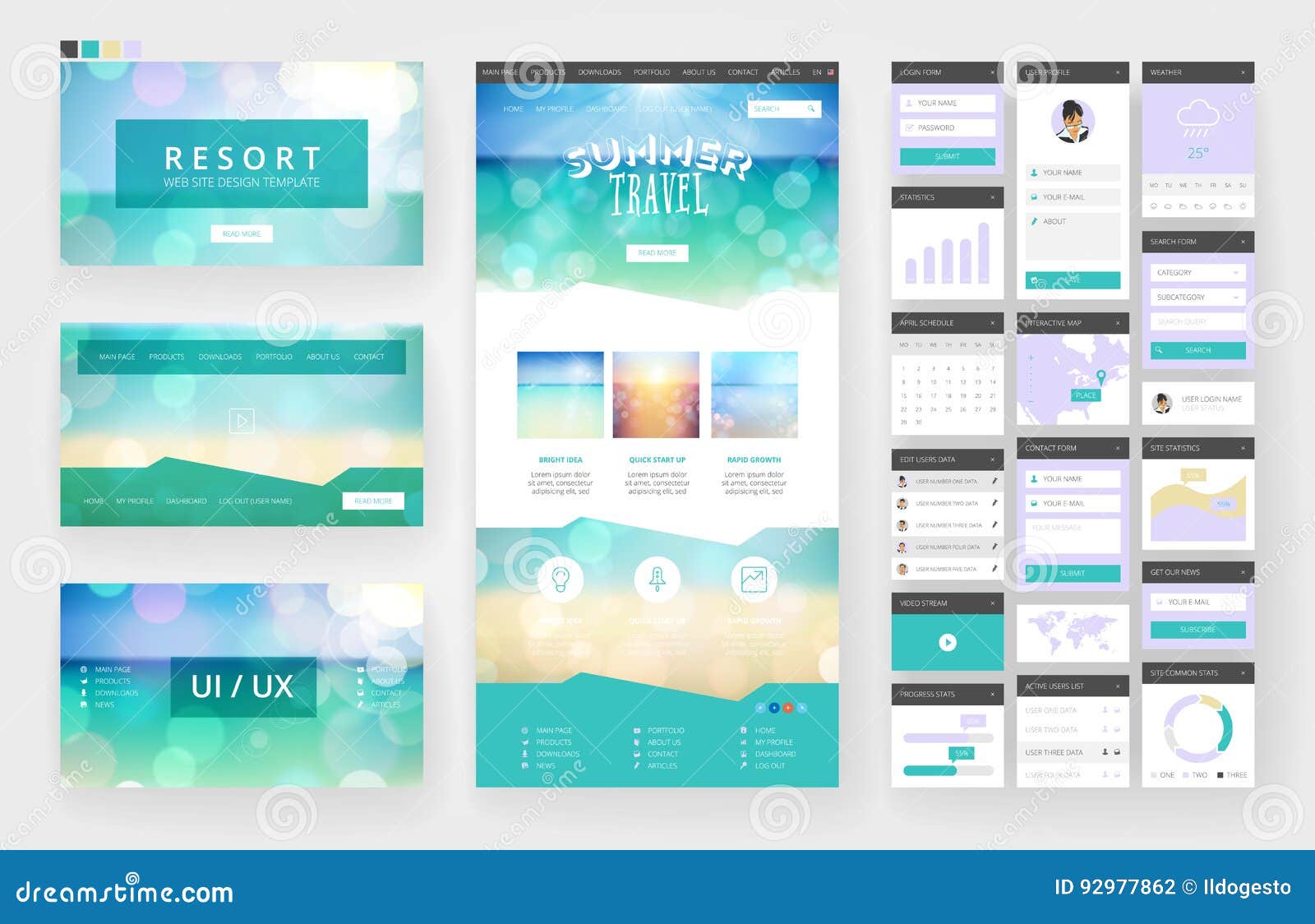 Interface Elements HUD, UI, GUI. Vector Callout Titles Set. Futuristic ...