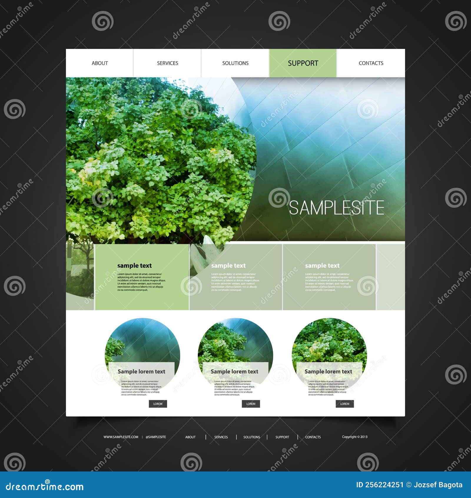 Website Design for Your Business with Ecological Natural Themed Header ...