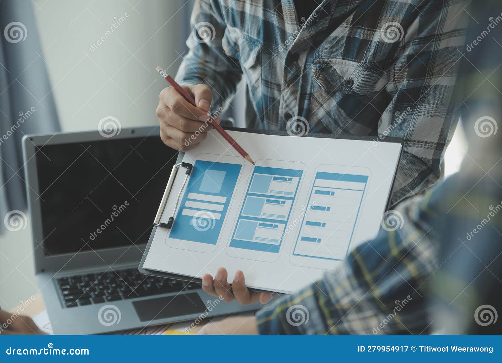 Website Designer Creative Planning Application Development Draft Sketch ...