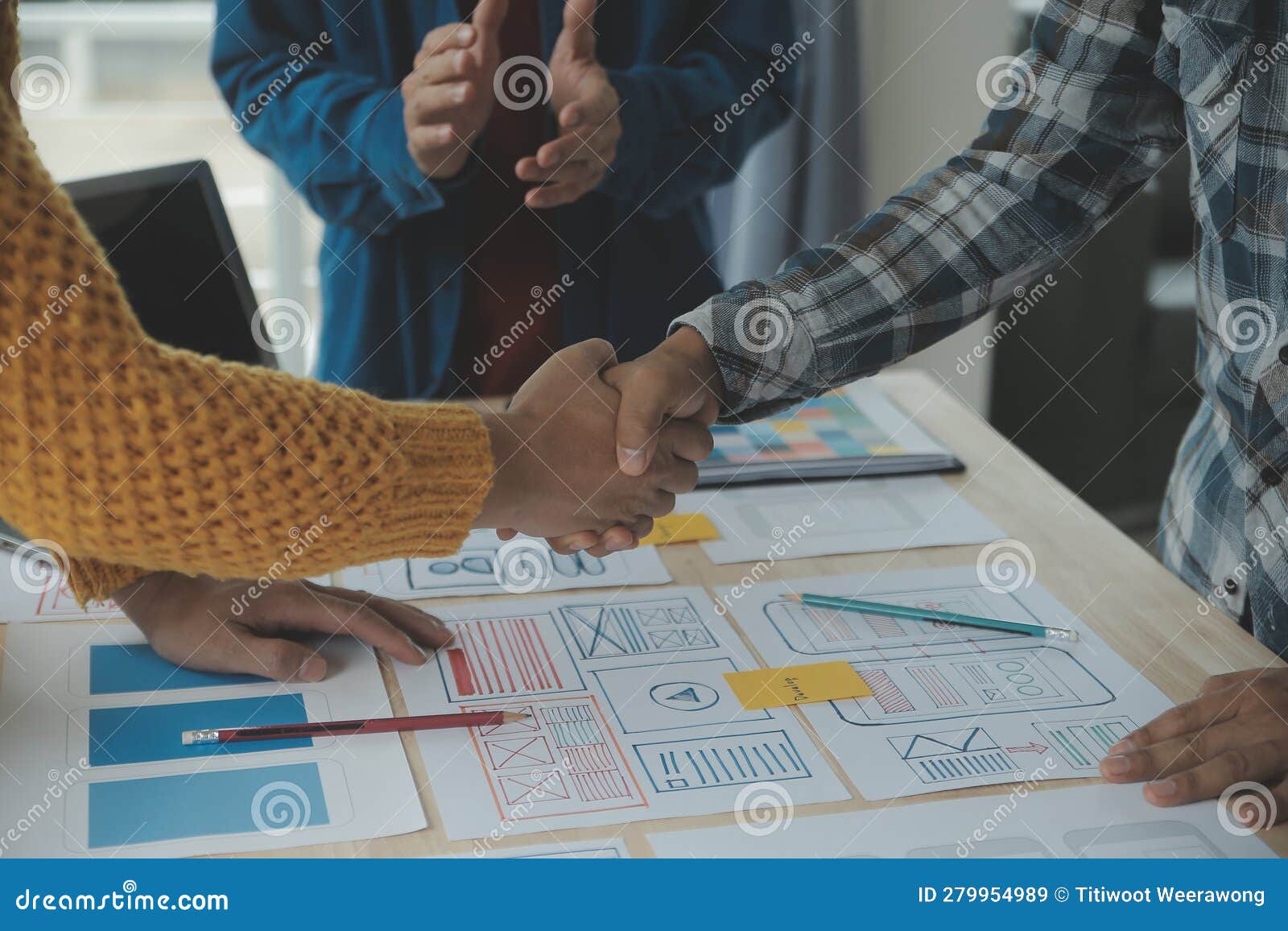 Website Designer Creative Planning Application Development Draft Sketch ...