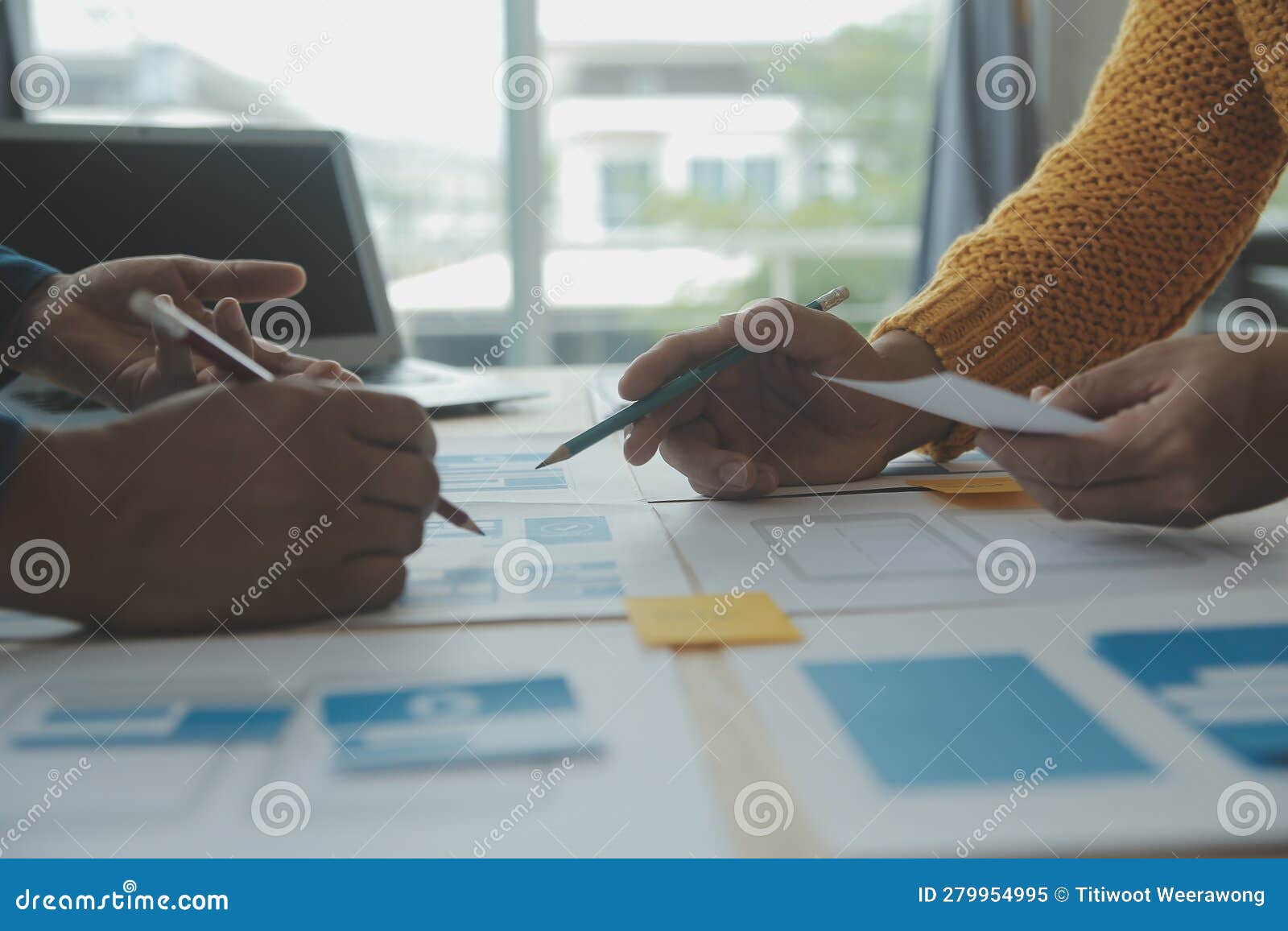 Website Designer Creative Planning Application Development Draft Sketch ...