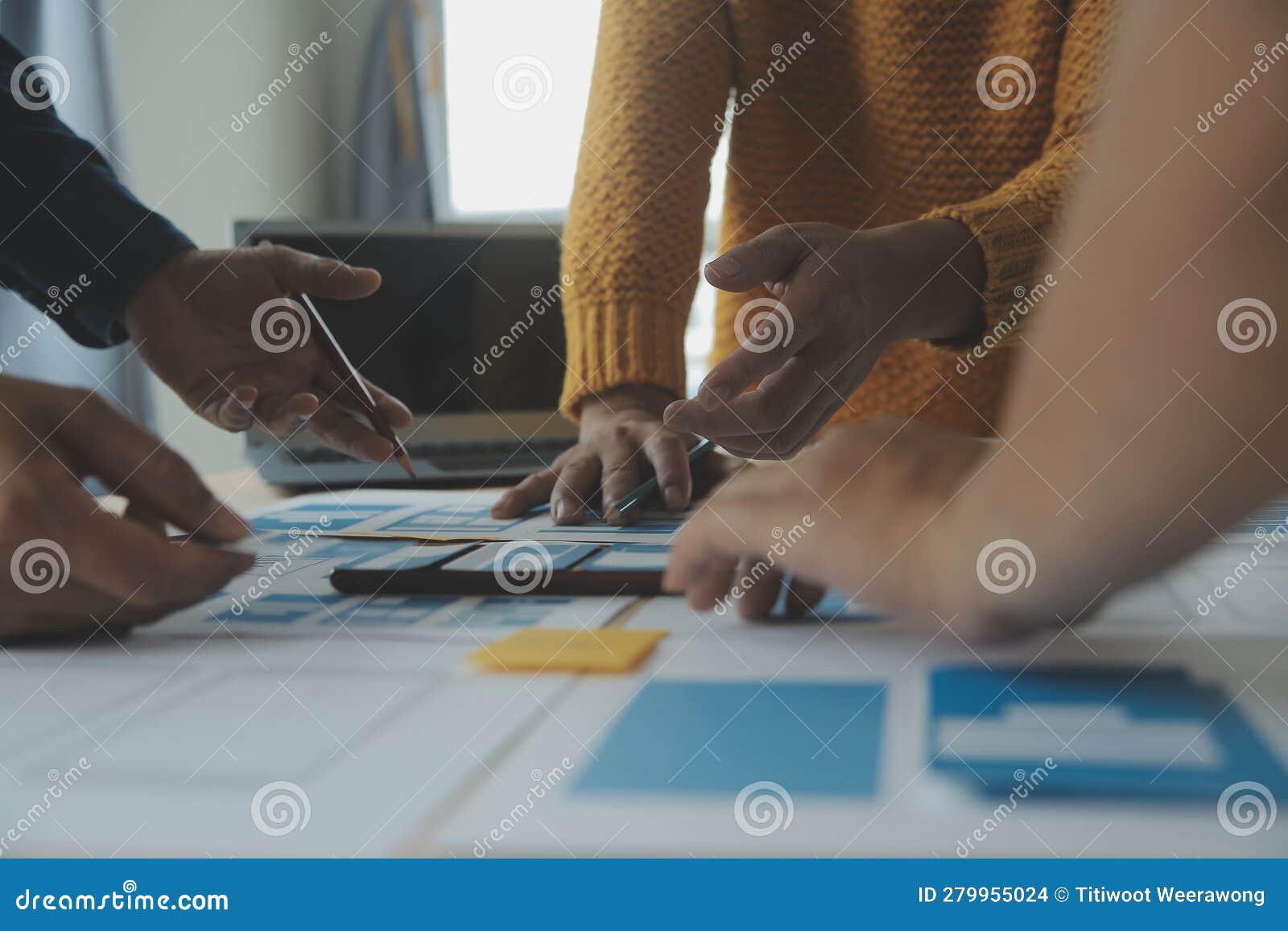 Website Designer Creative Planning Application Development Draft Sketch ...