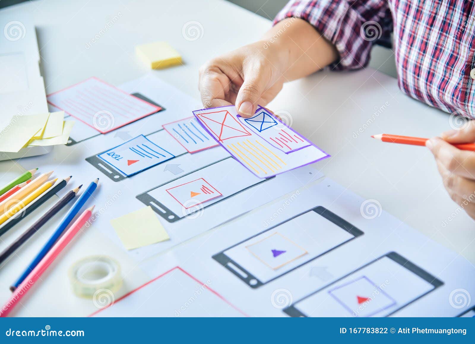 Website Designer Creative Planning Application Development Graphic ...