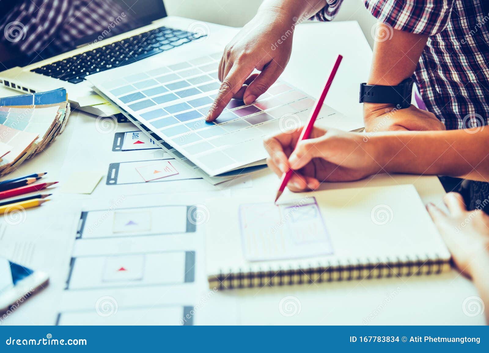 Website Designer Creative Planning Application Development Graphic ...