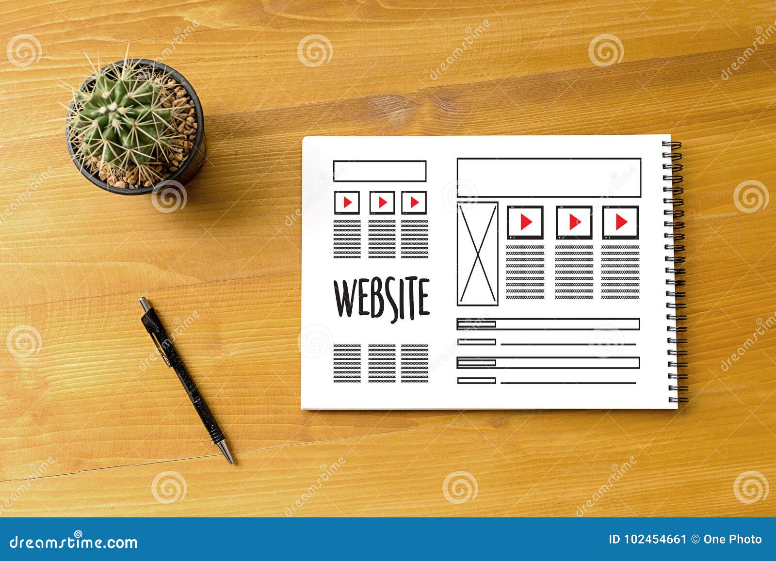 Website Designer Working Layout Sketch Drawing Software Media WW Stock ...