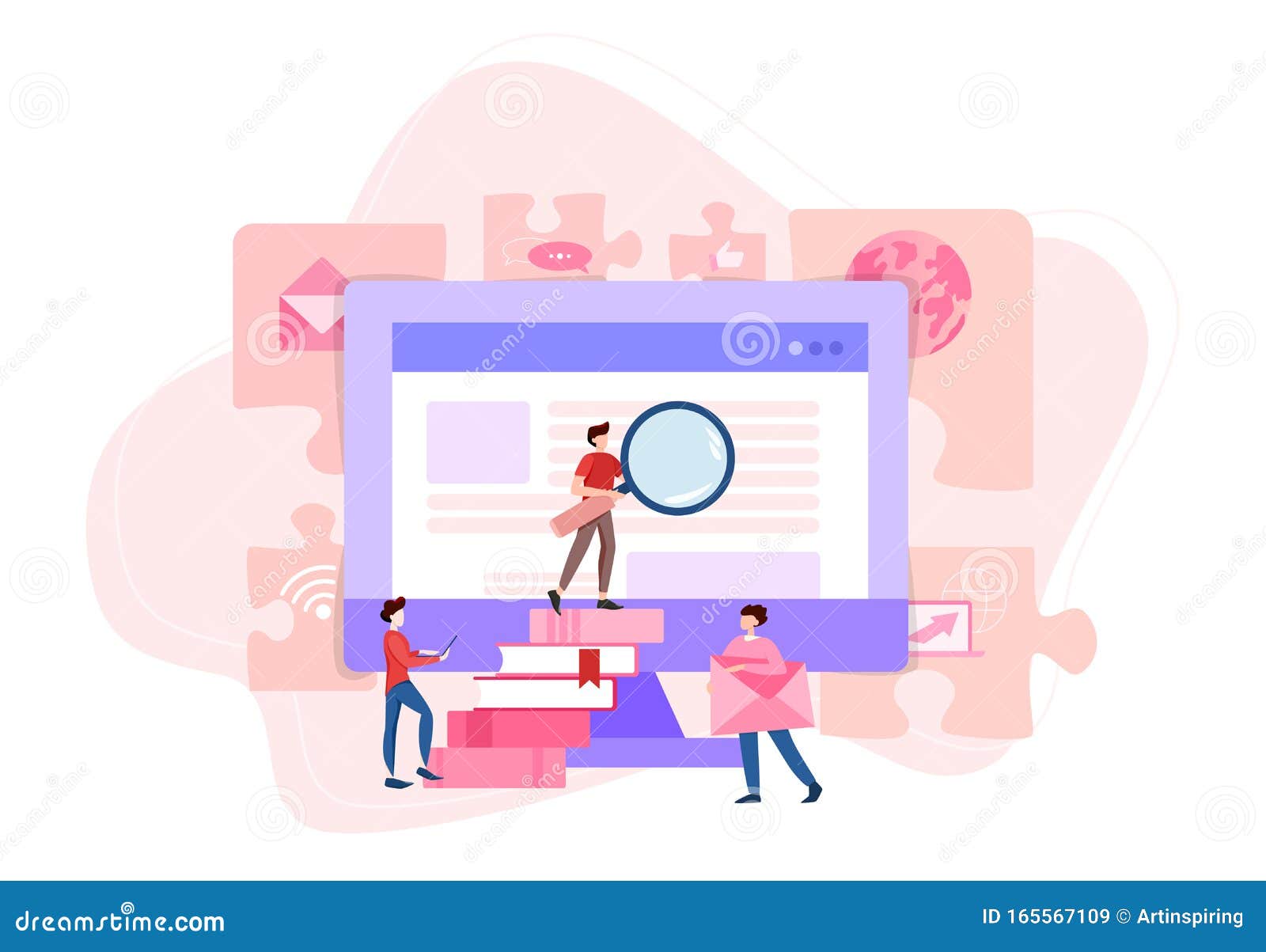 Website Development Concept. Web Page Programming and Making Interface ...