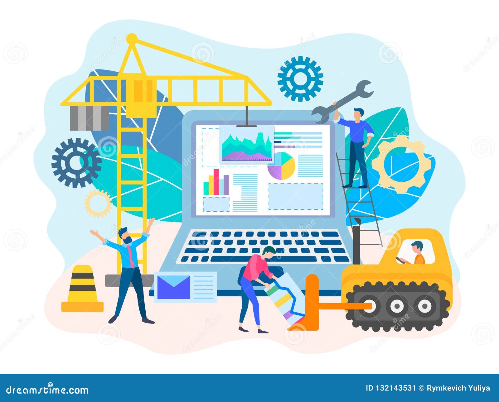 Website Development Concept Stock Vector - Illustration of finance ... Website Development Concept Stock Vector - Illustration of finance ...