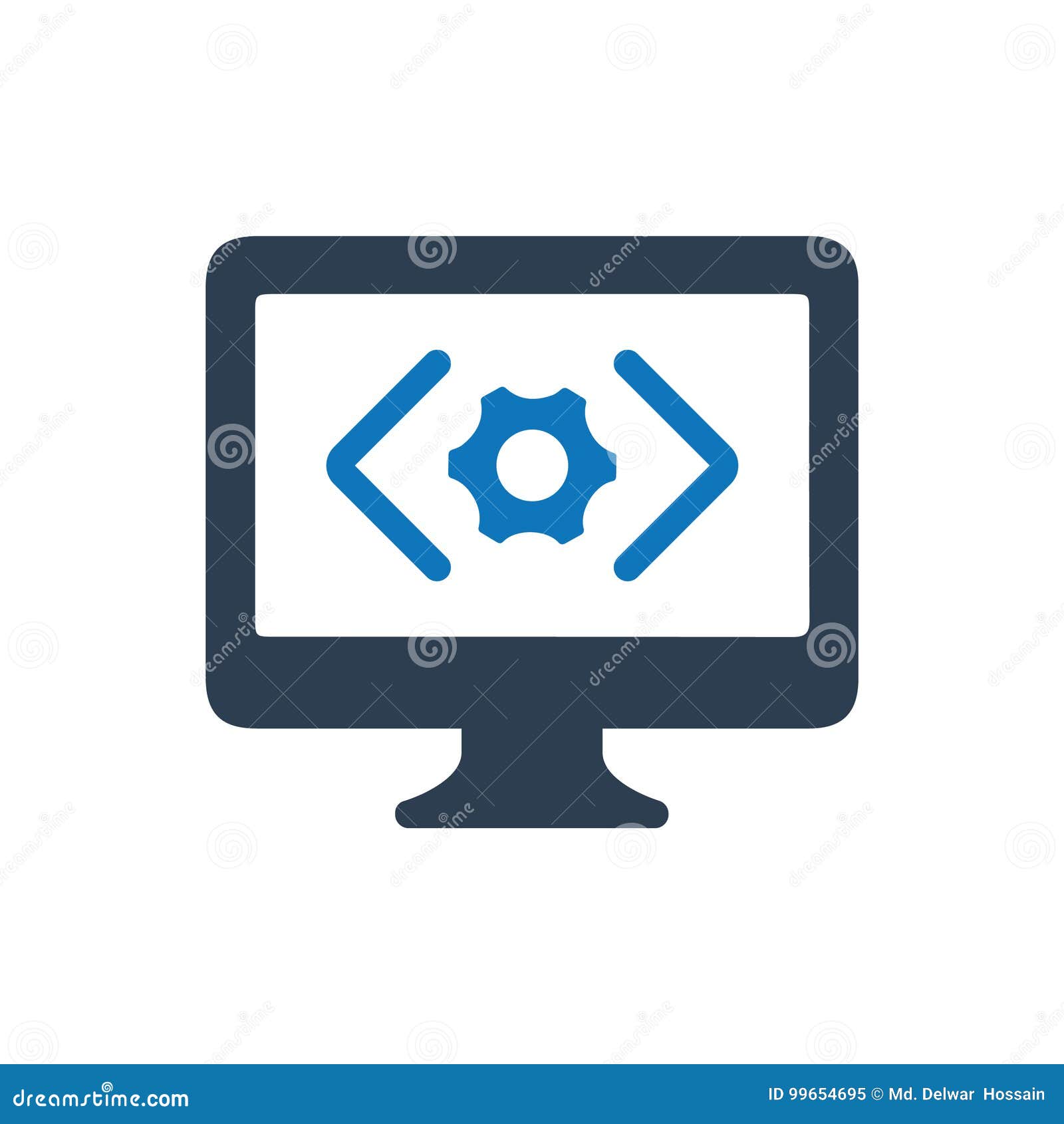 Website Development Icon stock vector. Illustration of vector - 99654695