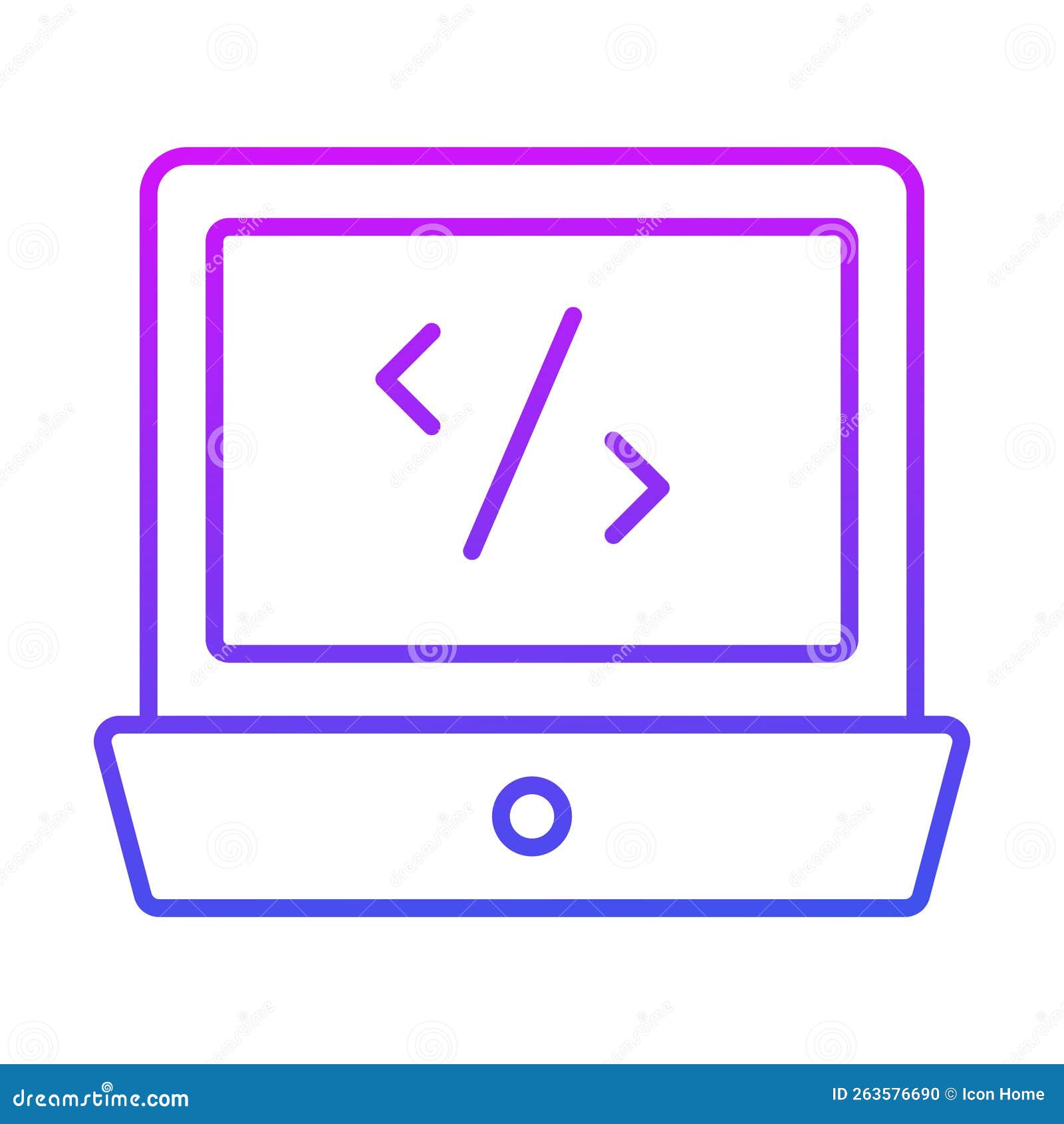 Website Development Icon Modern Illustration Stock Vector ...