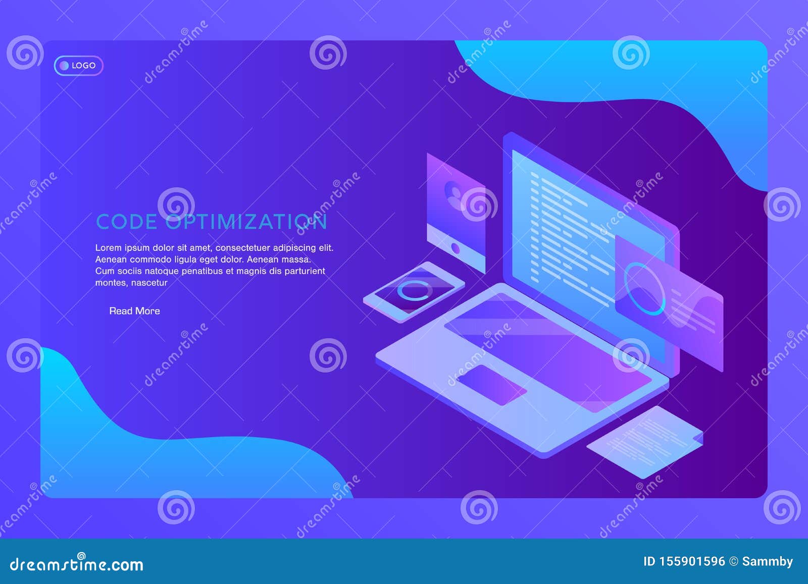 Isometric Design Concept Of Web Development Programming Coding Software Binary Code