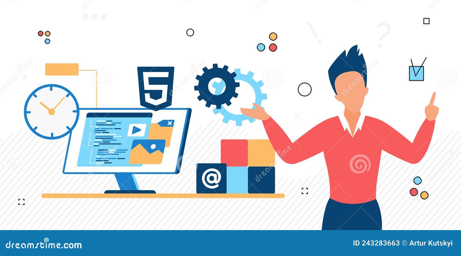 Website Development Process, Writing Code in Web Studio, Online ...