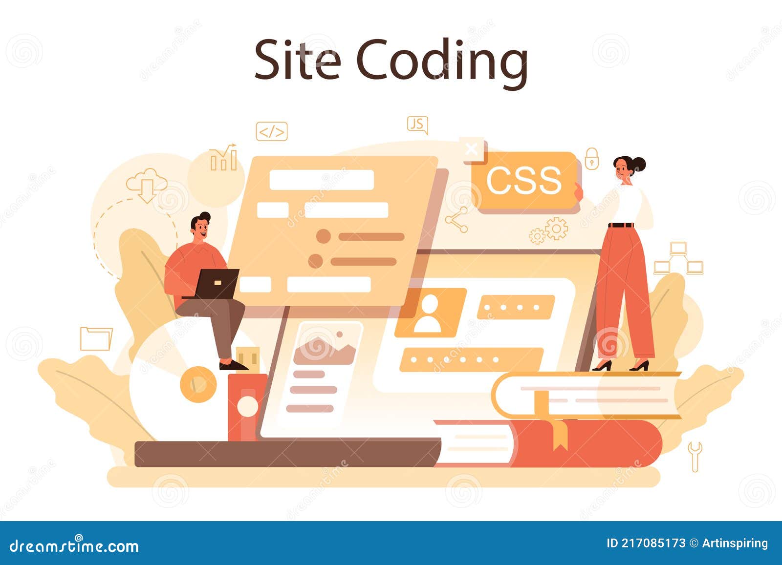 Website Development. Support and Development Service. Web Page Stock ...