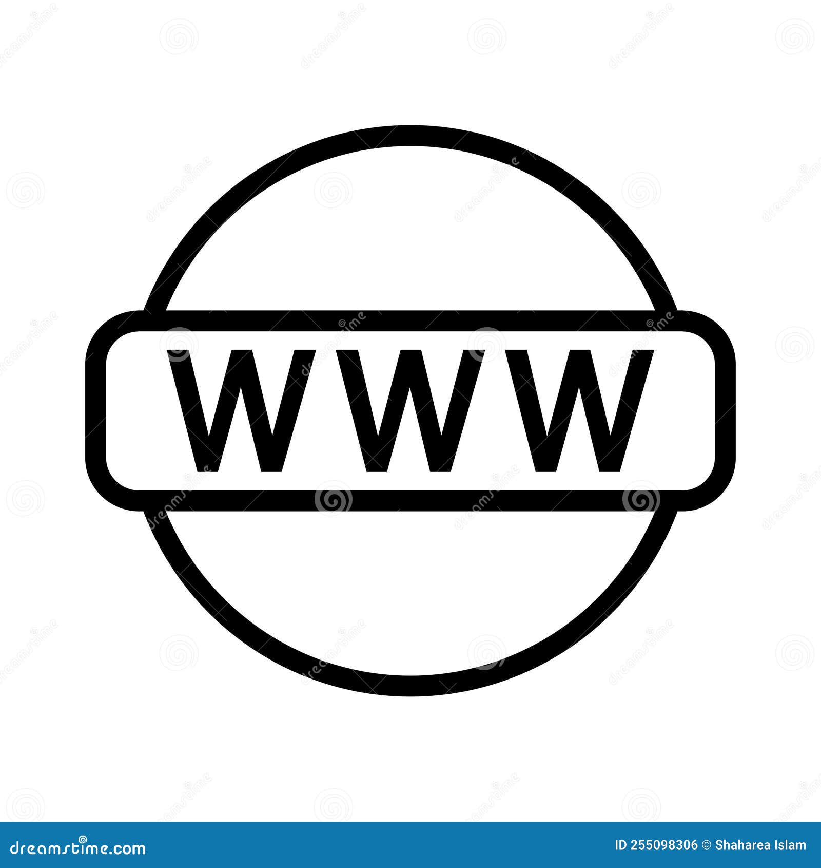 Website domain icon stock vector. Illustration of vector - 255098306