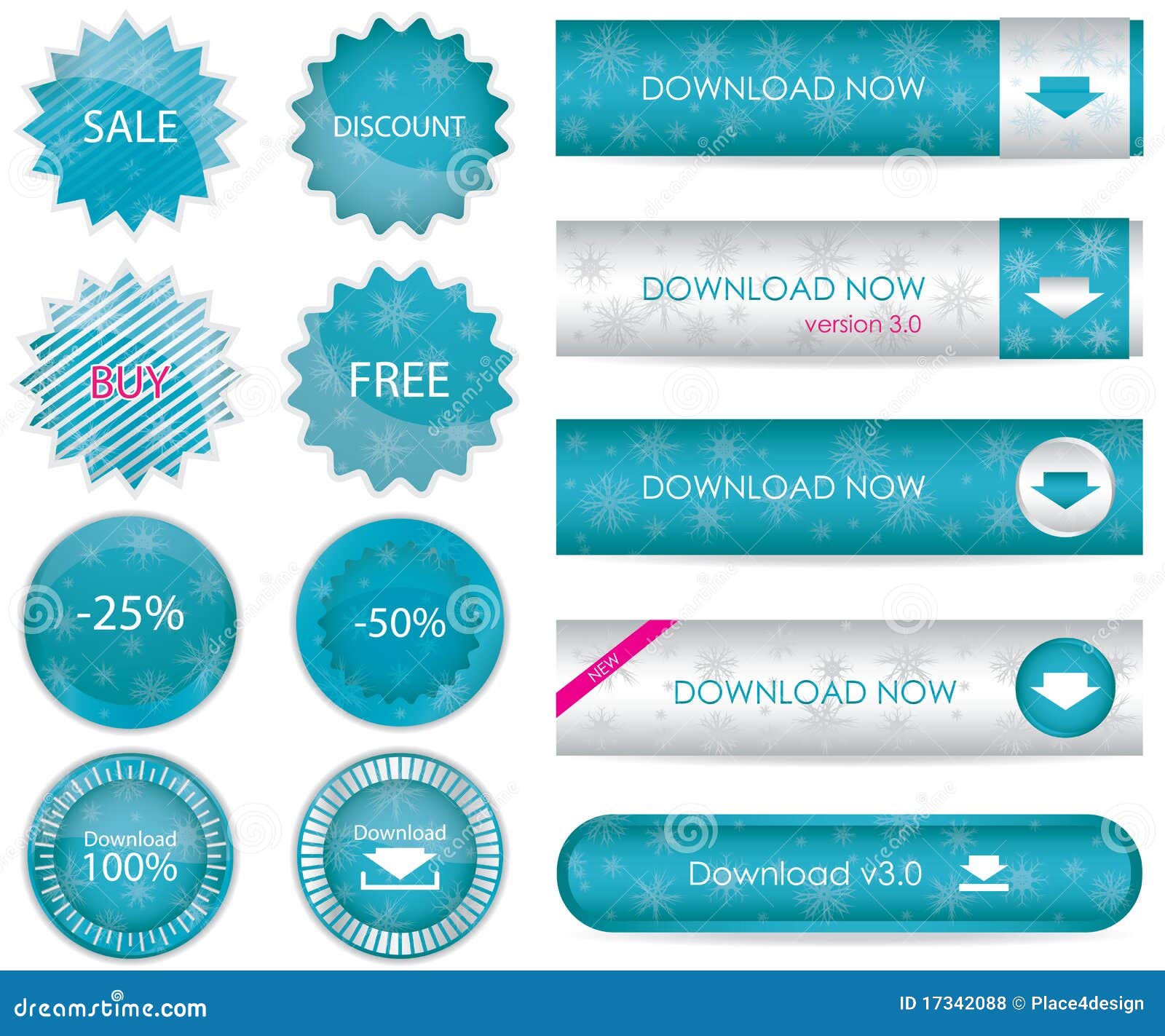 Website download buttons stock vector. Illustration of button - 17342088