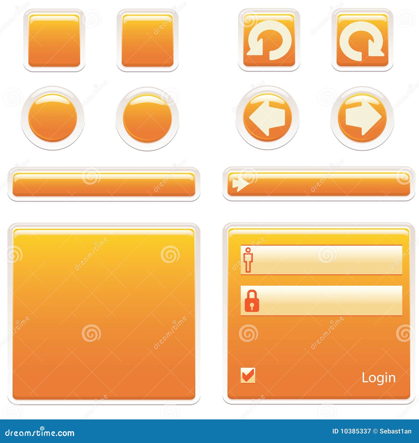 Website Elements stock vector. Illustration of database - 10385337