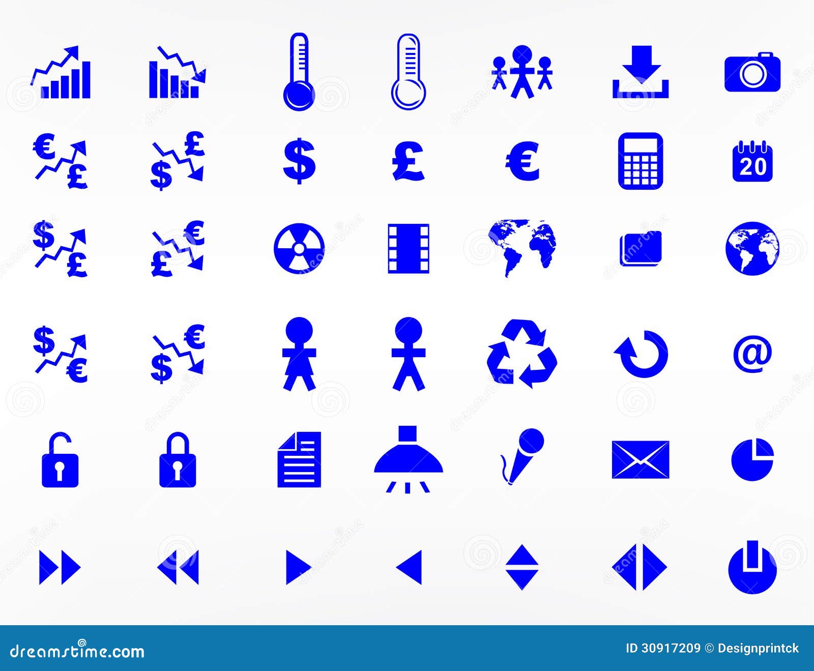 Website Elements and Symbols Stock Vector - Illustration of folder ...