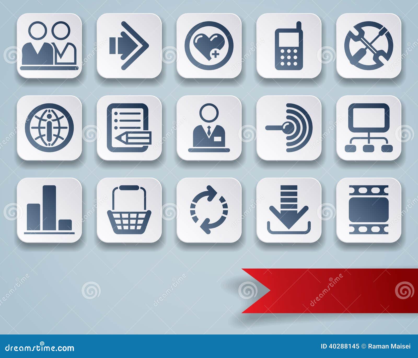 Website En Internet-pictogrammen Vector Illustratie - Illustration of ...