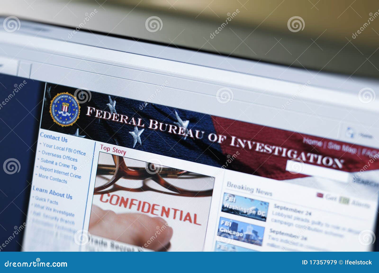 Website of FBI - Main Internet Page Editorial Stock Image - Image of ...