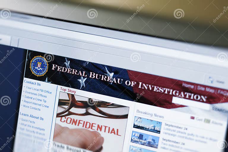 Website of FBI - Main Internet Page Editorial Stock Image - Image of ...