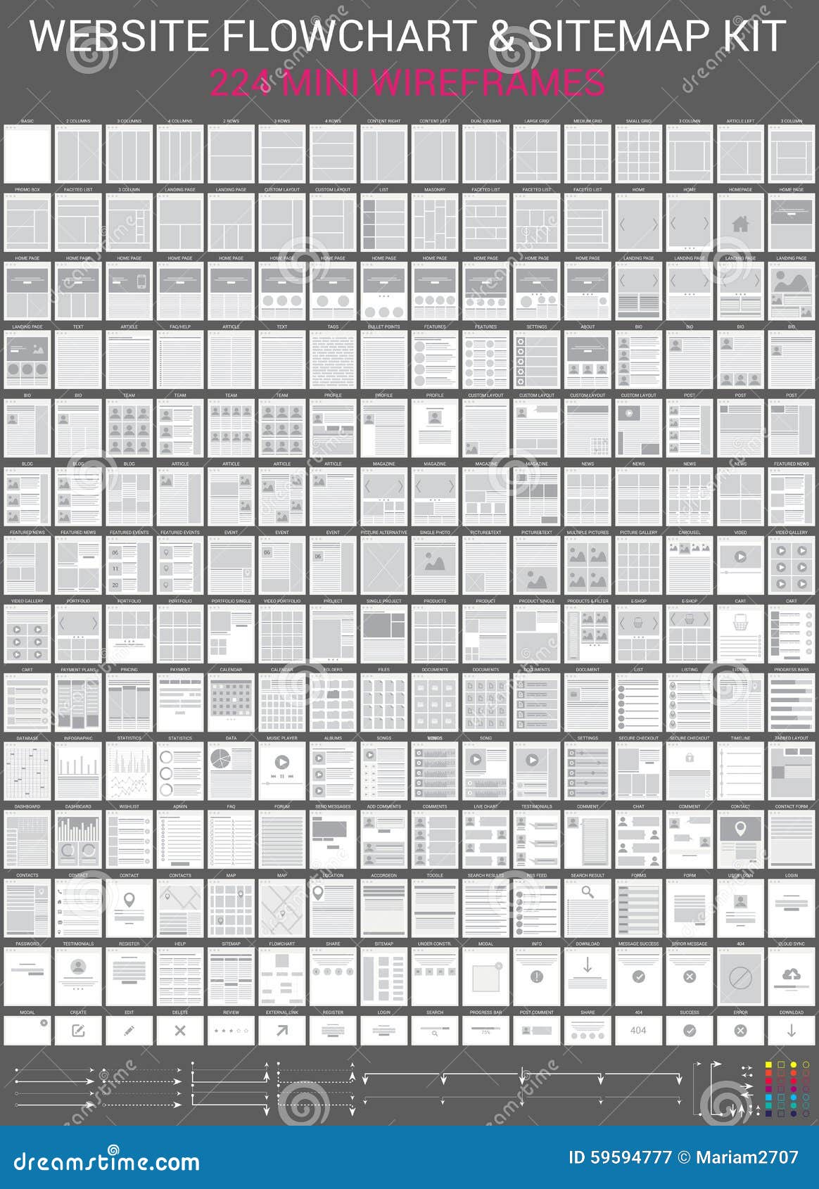 Mini Wireframes Stock Illustrations – 3 Mini Wireframes Stock ...