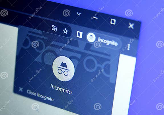 Incognito Private Browsing, Google Chrome Editorial Photo - Image of ...