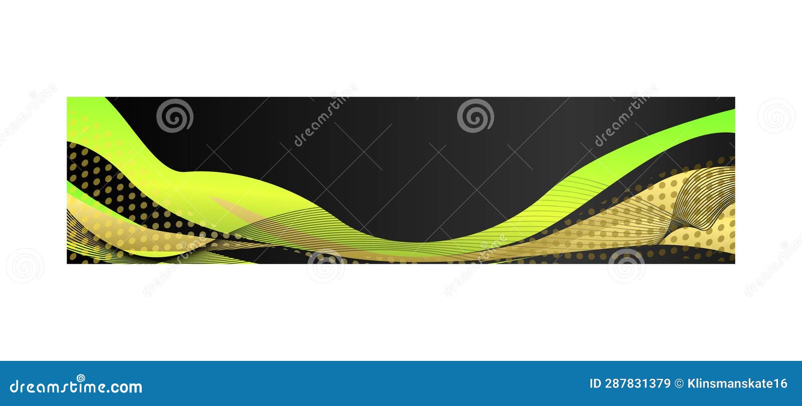 Website Header or Banner with Abstract Dynamic Wavy Design Isolated ...