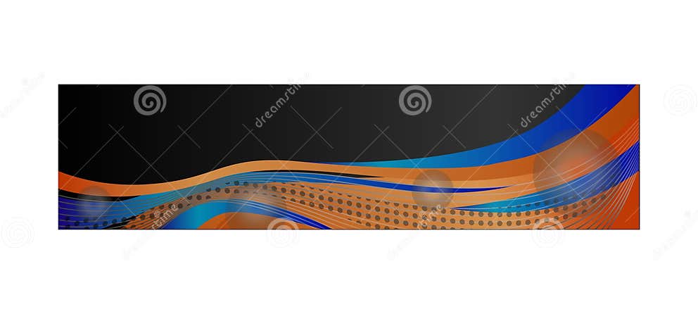 Website Header or Banner with Abstract Dynamic Wavy Design Template ...