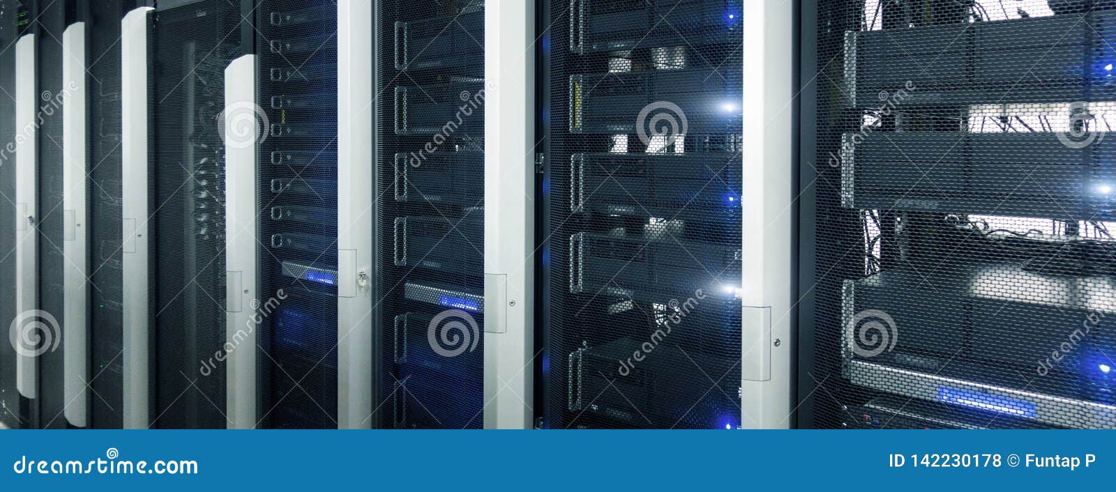 Website Header Banner. Data Center, Server Room. Fantastic ...