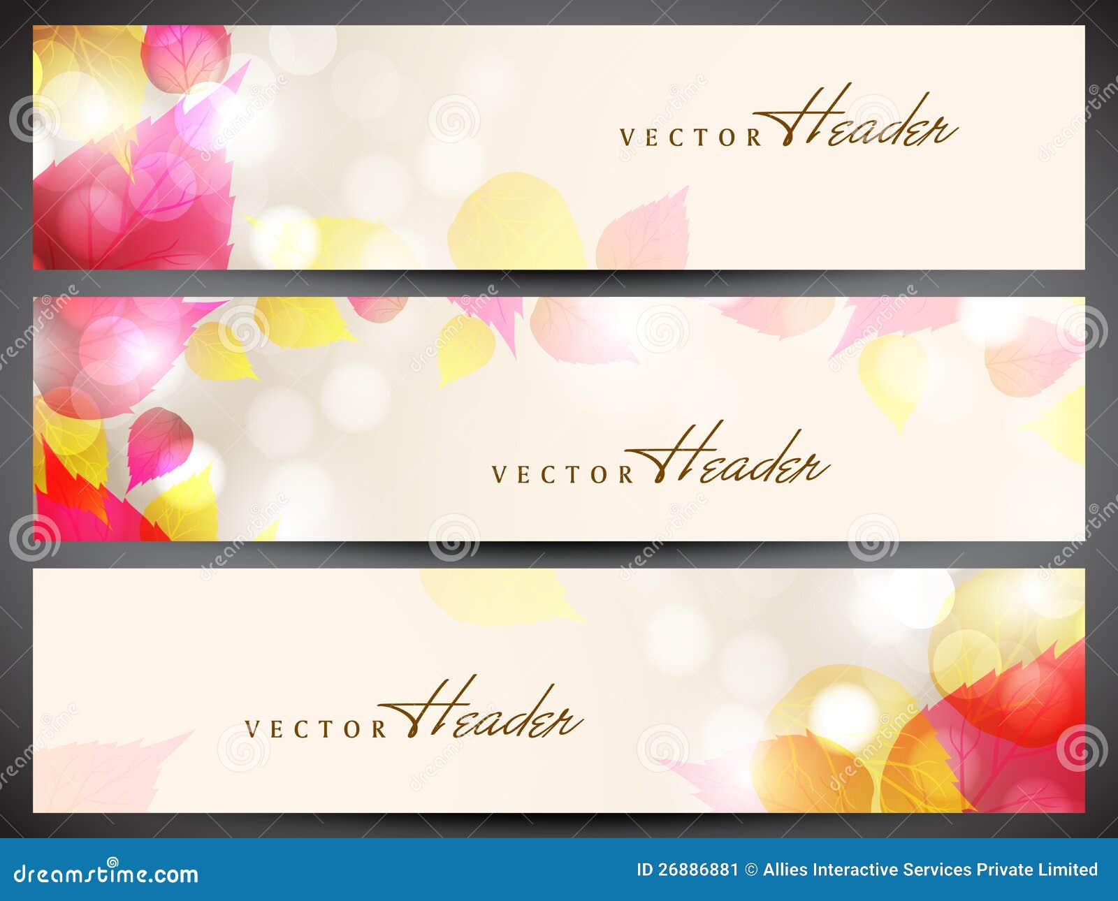 Website Header or Banner Set Stock Vector - Illustration of header ... Website Header or Banner Set Stock Vector - Illustration of header ...