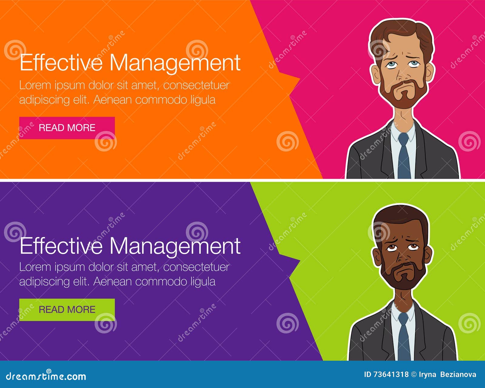 Website Headers Promotion Banners. Stock Vector - Illustration of ...
