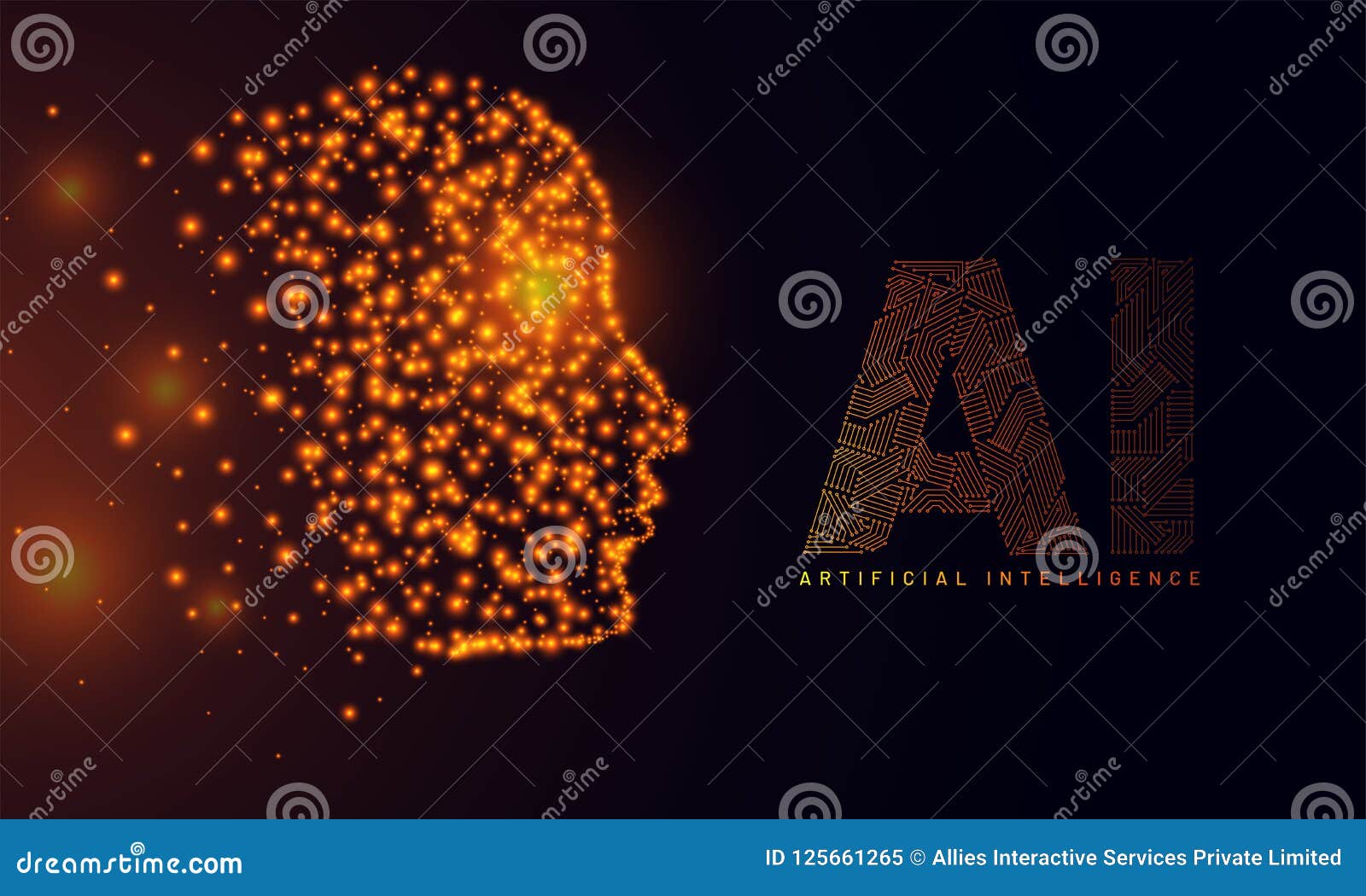 Website Hero Banner Design, Illustration of Human Face Made by G Stock ...