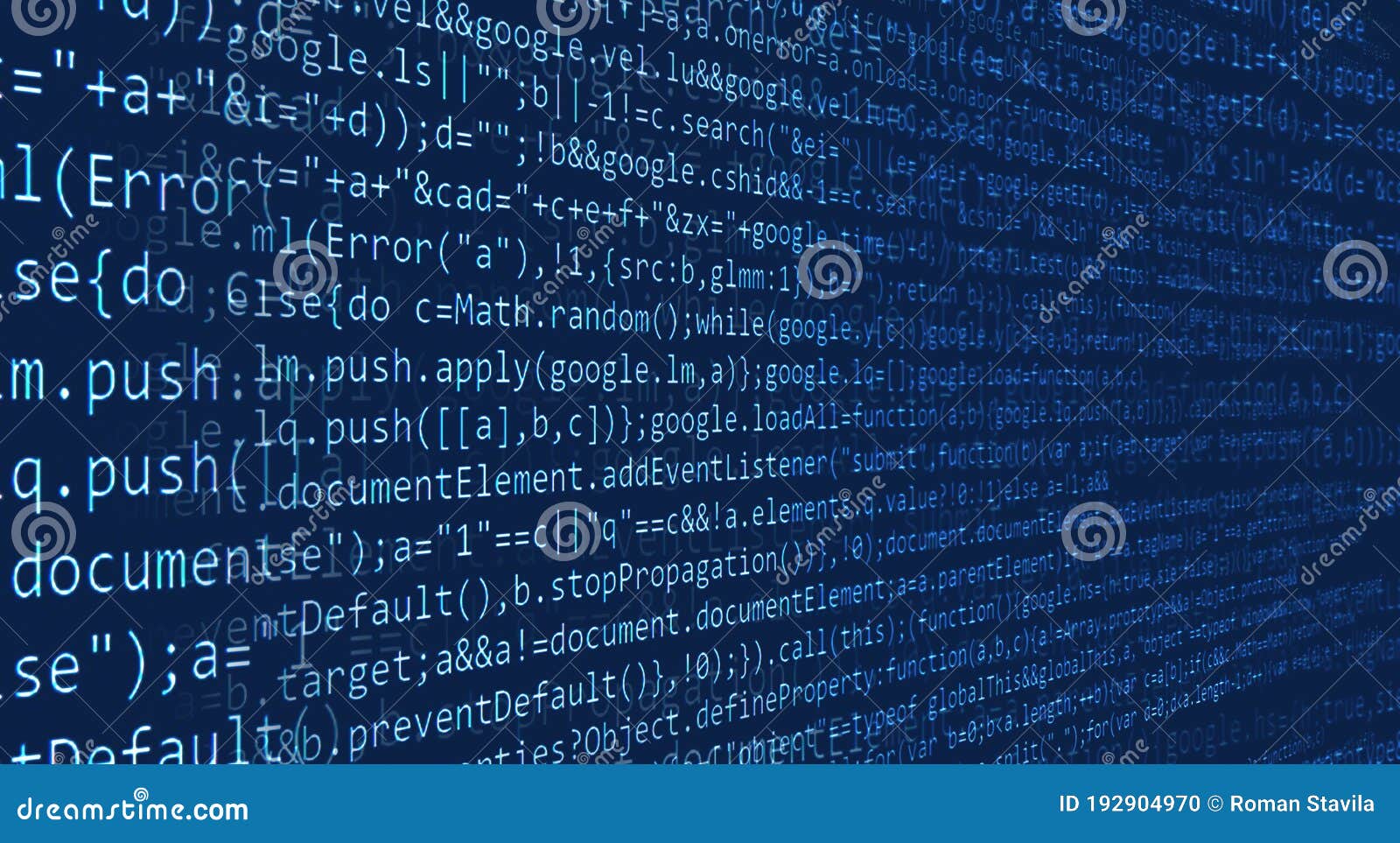 Website HTML Code in Browser View on Blue Background. Stock Photo - Image of language, cracker ...